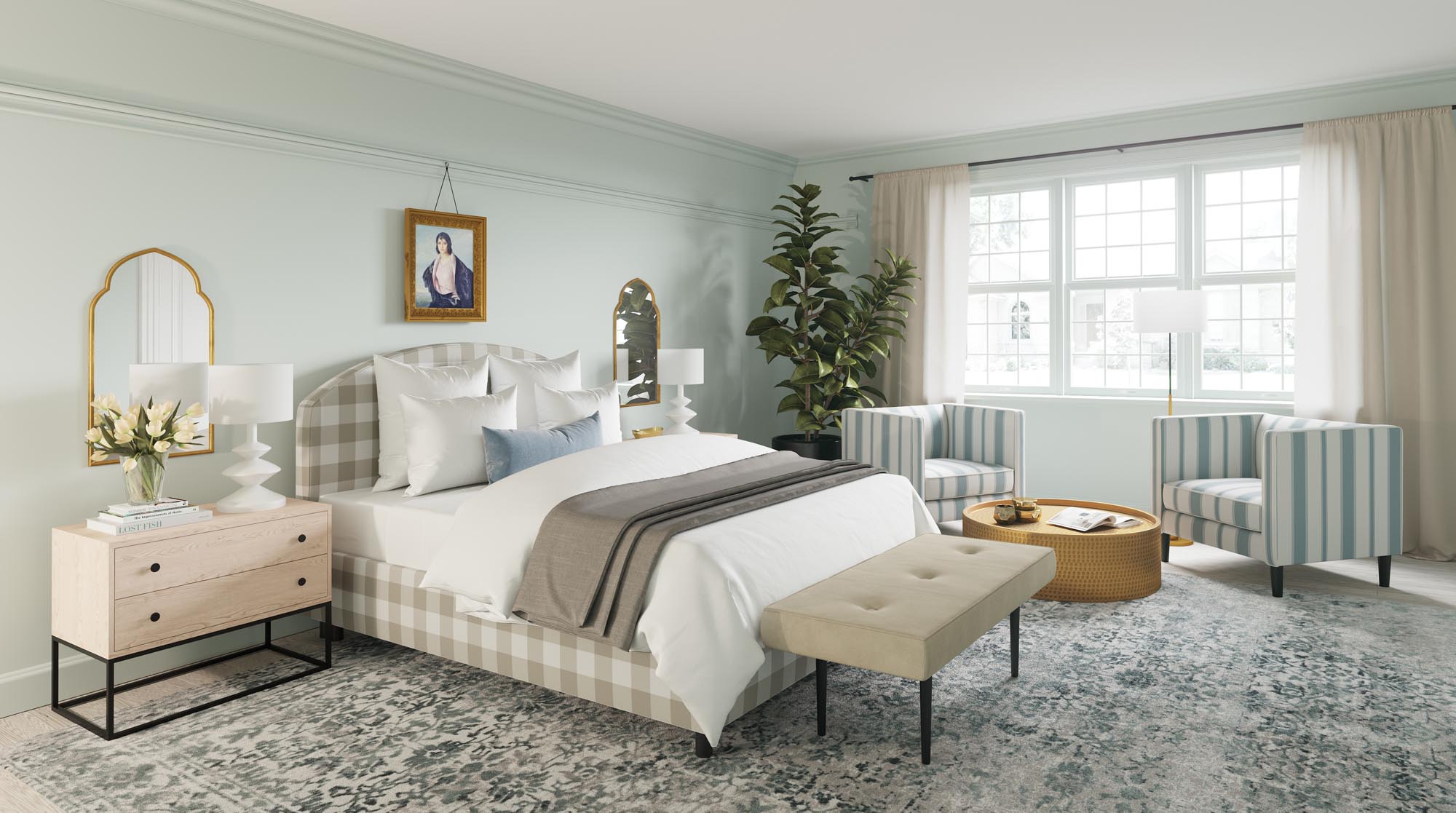 Three Tone Room Paint Schemes