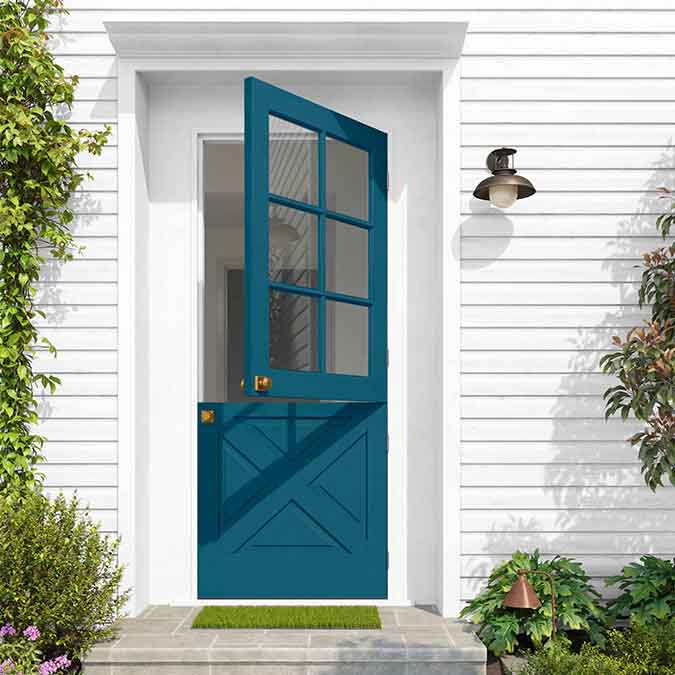 Teal Exterior House Color