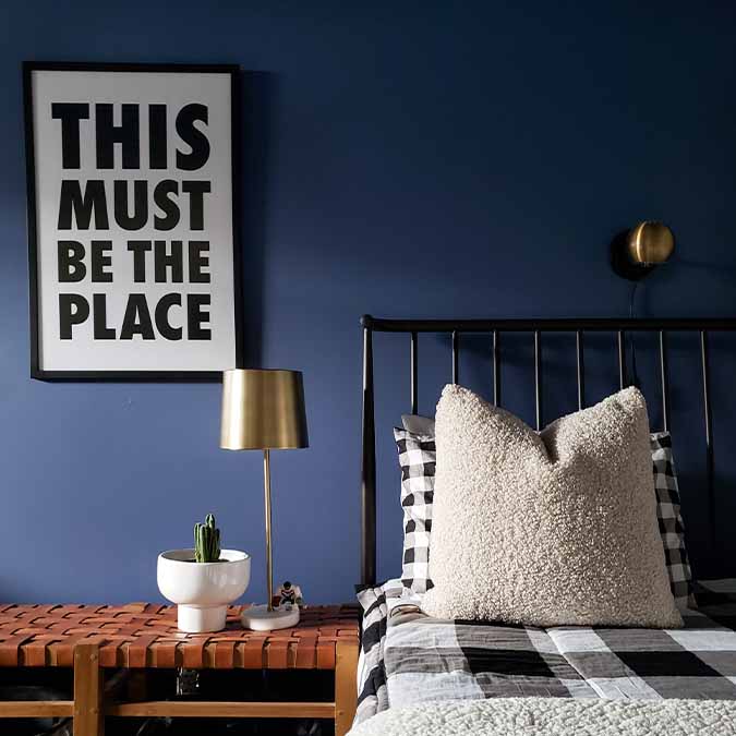 Dark Blue Color Paint